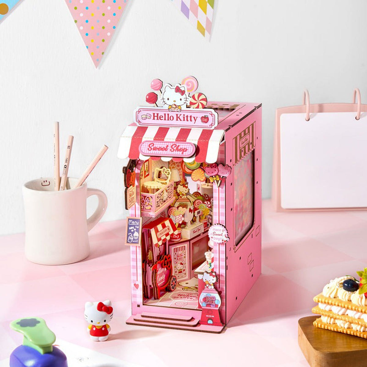 Hello Kitty Sweet Shop DIY Book Nook Kit — Fantasy Island Toys